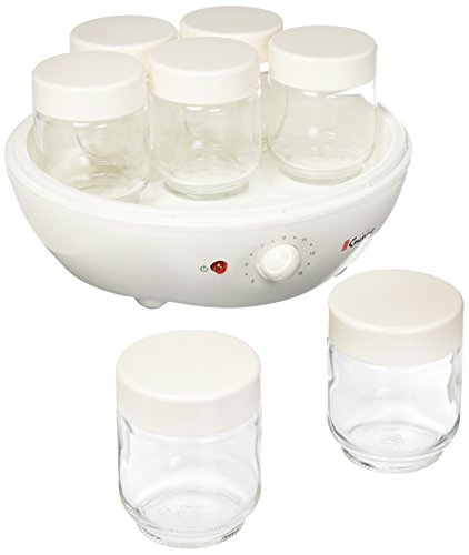 Euro Cuisine BM-QSHL-PFKK YM100 Automatic Yogurt Maker, 9.5 Inch, white
