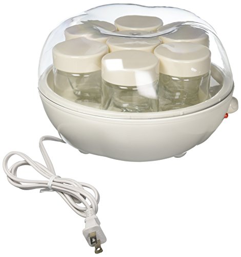 Euro Cuisine BM-QSHL-PFKK YM100 Automatic Yogurt Maker, 9.5 Inch, white