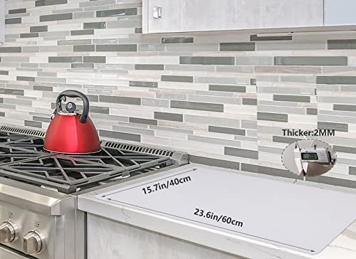 emolife Multipurpose Silicone Counter Mat, Extra Large Silicone Mat for Kitchen Appliance Site on, Countertop Protector, Heat Resistant, Non-Slip, Thick 2mm, 23.6 by 15.7 Inch