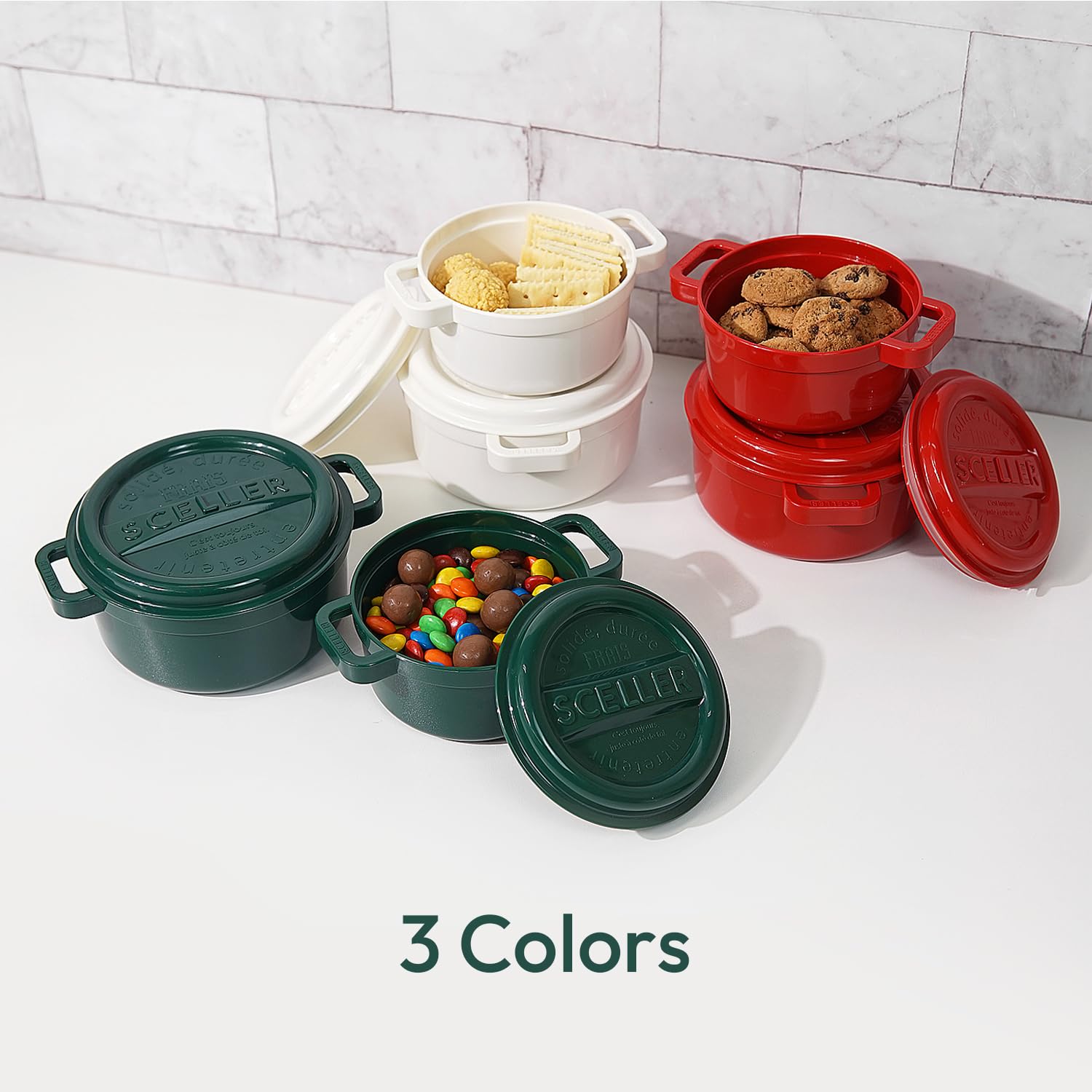 carrotez Snack Containers with lids Condiment Containers Easy to Clean Leak Proof BPA Free 2 Pack - Red