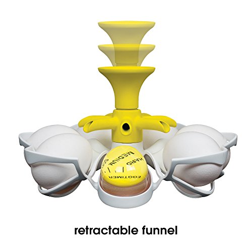 Casabella Exact Egg Boiler, White/Yellow, One Size