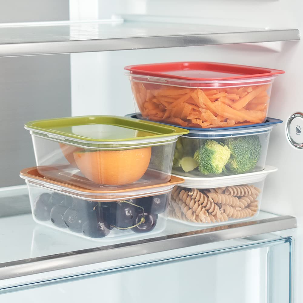 Cozihom Food Storage Containers with Lids, BPA-Free Meal Prep Storage Box, Reusable, Stackable, with Lids and Steam Vent, Microwave & Dishwasher Safe, 13Oz/400ml, Set of 5