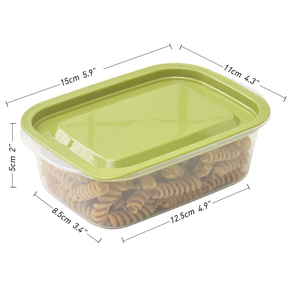 Cozihom Food Storage Containers with Lids, BPA-Free Meal Prep Storage Box, Reusable, Stackable, with Lids and Steam Vent, Microwave & Dishwasher Safe, 13Oz/400ml, Set of 5