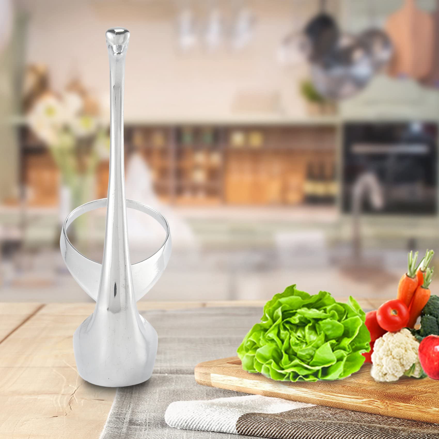 Limnyves Steel Fork & Spoon Holder, Decoration Tableware Set Kitchen Tools Swan Holder Cutlery Holder,Best Gift for Valentine's Day/Wedding, Silver
