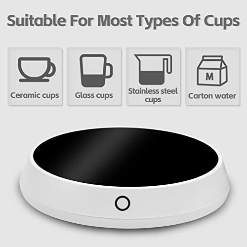 Coffee Mug Warmer, Electric Coffee Warmers for Office Desk, Candle Warmers with 2 Temperature Settings & Gravity Switch Auto On/Off, Warming & Heating Coffee, Milk, Beverage, Tea and Hot Chocolate