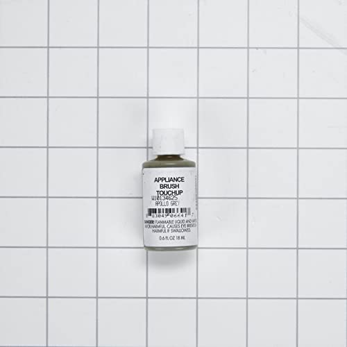 Whirlpool GENUINE W10134625 0.6 oz Touch Up Paint Bottle with Brush Apollo Gray