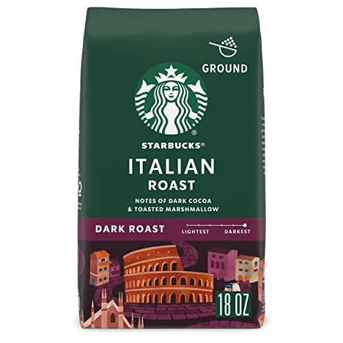 Starbucks Ground Coffee—Dark Roast Coffee—Italian Roast—100% Arabica—1 bag (18 oz)
