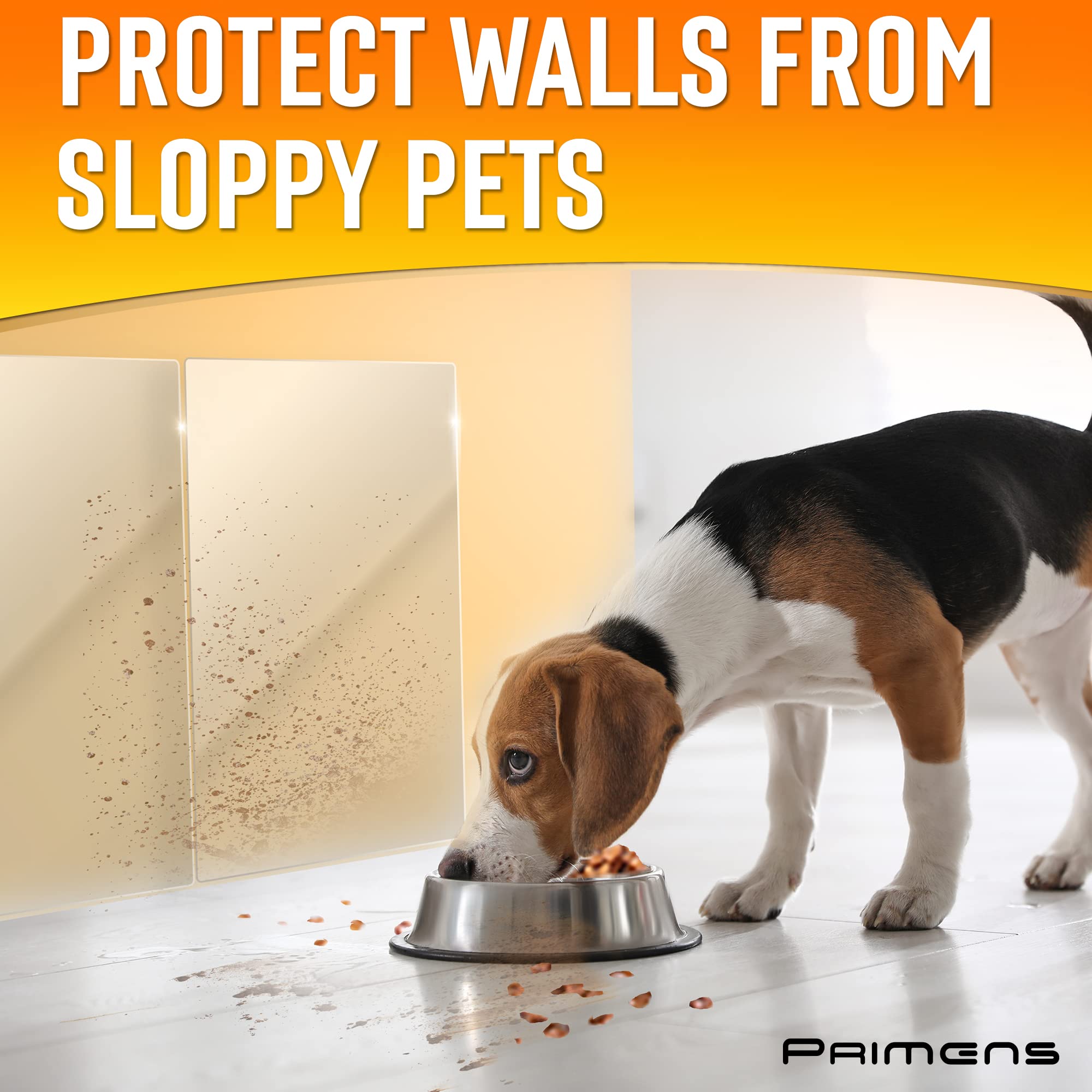 Wall Protector Sheets for Painted Wall. Clear Plastic Adhesive Film Stickers for Kitchen & Office from Oil Backsplash, Trash, Chair Back, Furniture, Scuff. Door Guards Shield Dog, Contact Paper