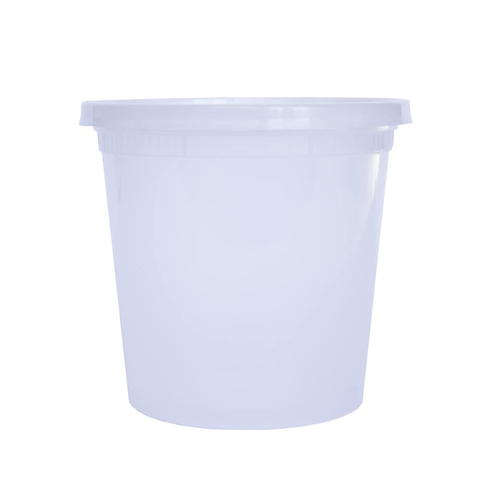 Plastic Food Storage Container Set (48 SET, 24 OZ) - Microwave and Dishwasher Safe - BPA Free