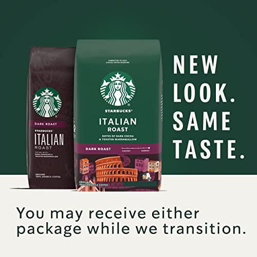 Starbucks Ground Coffee—Dark Roast Coffee—Italian Roast—100% Arabica—1 bag (18 oz)