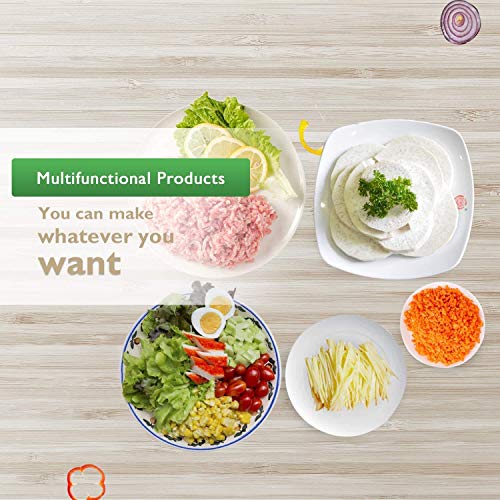 Electric Vegetable Graters Professional Salad Maker, Electric Slicer Shredder Graters for Kitchen, Gratersr/Chopper/Salad ,Electric Salad machine for Vegetables Carrot Cheese Black