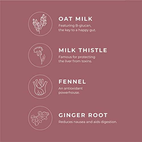 Blume Oat Milk Chai Latte - Organic Chai Source from India - Decaf Chai Tea Powder Super Latte with Milk Thistle, Fennel and Ginger Root - Sugar-Free, Gluten-Free and Vegan - Blend with Coffee, Tea or Smoothies - 30 Servings