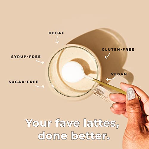 Blume Oat Milk Chai Latte - Organic Chai Source from India - Decaf Chai Tea Powder Super Latte with Milk Thistle, Fennel and Ginger Root - Sugar-Free, Gluten-Free and Vegan - Blend with Coffee, Tea or Smoothies - 30 Servings