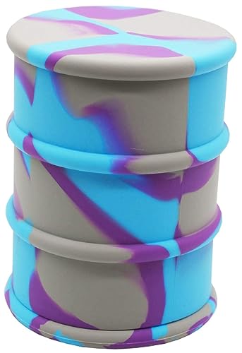 vitakiwi 500ml Large Silicone Containers with Barrel Shape Non-stick Food Storage Jar (5)