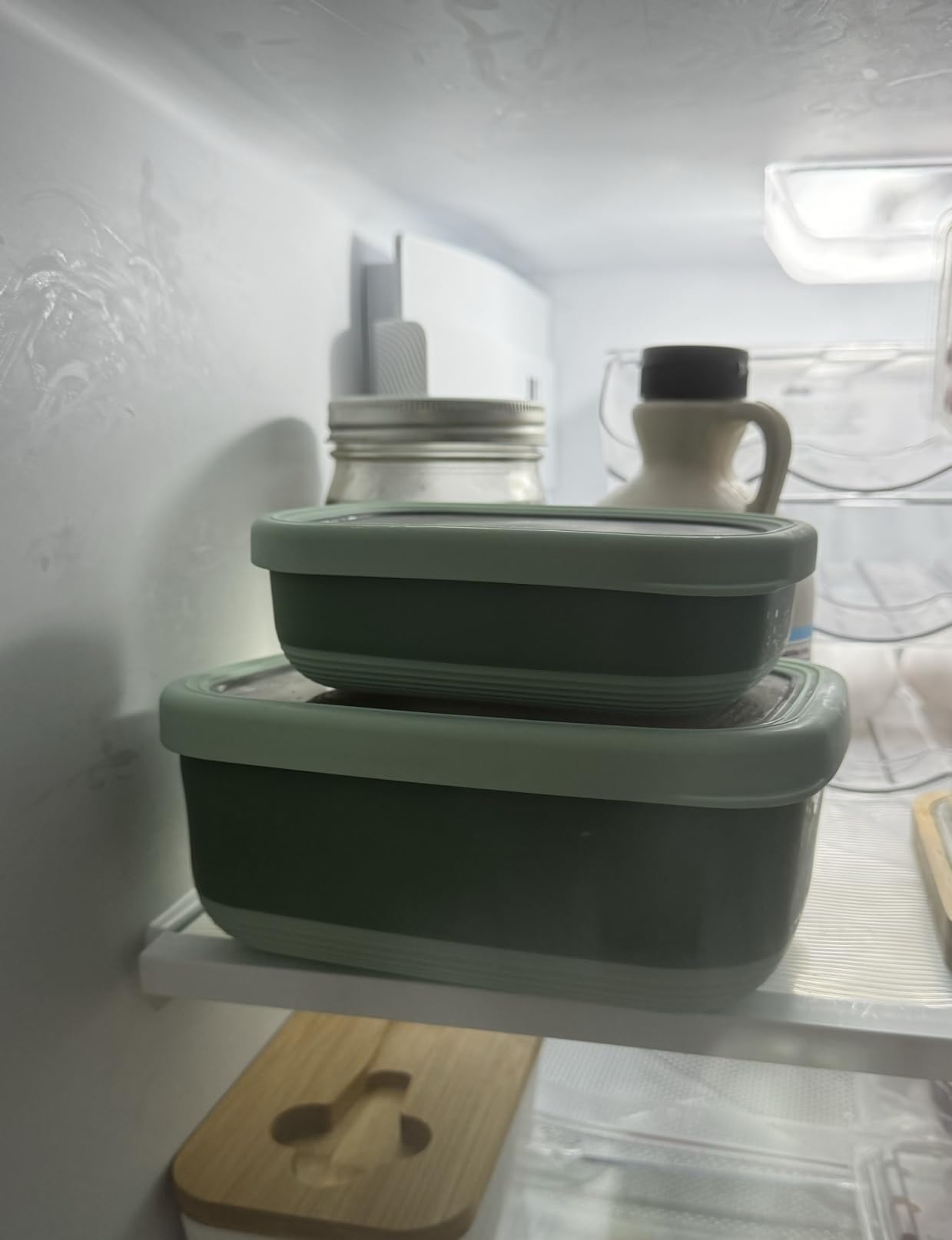 Easy Togo 3 Pack Stainless Steel Food Containers with Silicon Lid & Non-Slip Exterior, LeakProof, Airtight Rectangular Portion Control Storage Lunch Box, Togo Lunch Containers for Adults - Green