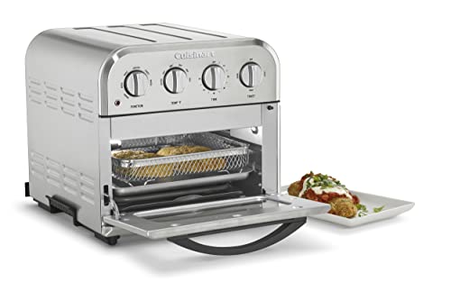 Cuisinart TOA-28 Compact Convection Toaster Oven Airfryer, 12.5" x 15.5" x 11.5", Stainless Steel