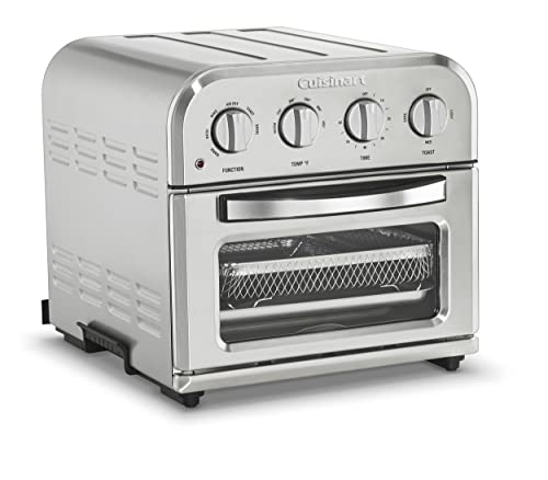 Cuisinart TOA-28 Compact Convection Toaster Oven Airfryer, 12.5" x 15.5" x 11.5", Stainless Steel