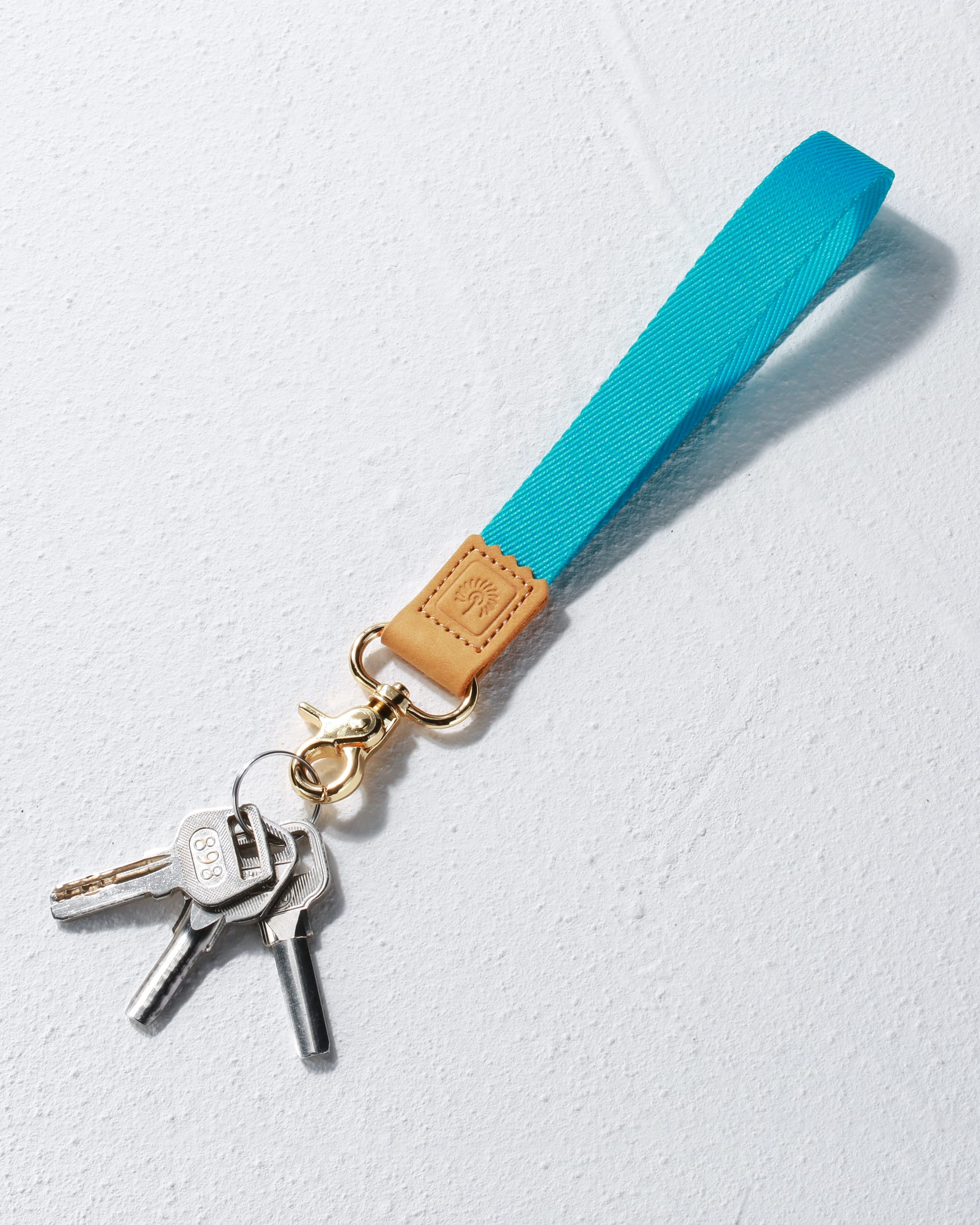 PikPok Mart Wrist Lanyard for Keys, Wristlet Key Chain Strap, Teal Hand Wrist Keychain Holder for Women & Men