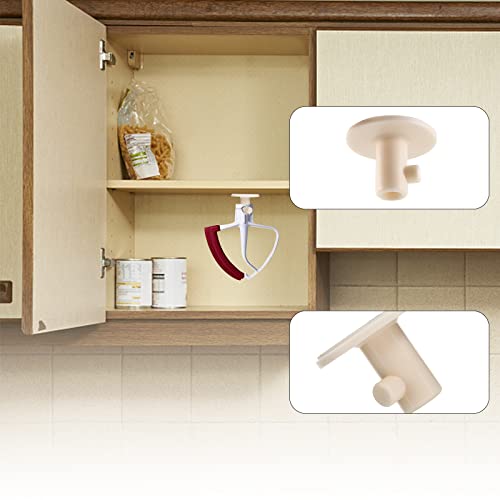 Stand Mixer Attachment Holders,4 Pack Kitchen Accessory Organizer Compatible with Kitchenaid Mixer Attachments,kitchen Mixers Accessories,Dough Hook for kitchenaid Stand Mixer
