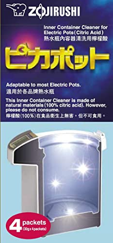 Zojirushi CD-LFC40 Micom Water Boiler and Warmer (135 oz, White) with 4 Packs of Descaling Agent Bundle (2 Items)