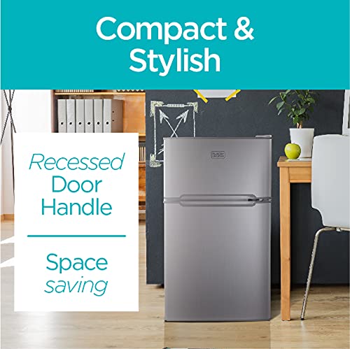BLACK+DECKER BCRDK32V 2 Door Separate True Freezer (VCM) Mini Fridge