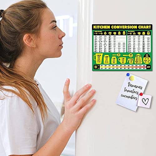 Air Fryer Cheat Sheet Magnet - Extra Large Easy to Read Airfryer Accessory - Magnetic Air Fryer Cooking Times Chart, Kitchen Gadget Reference Guide for Airfry Foods - Air Fryer Accessories