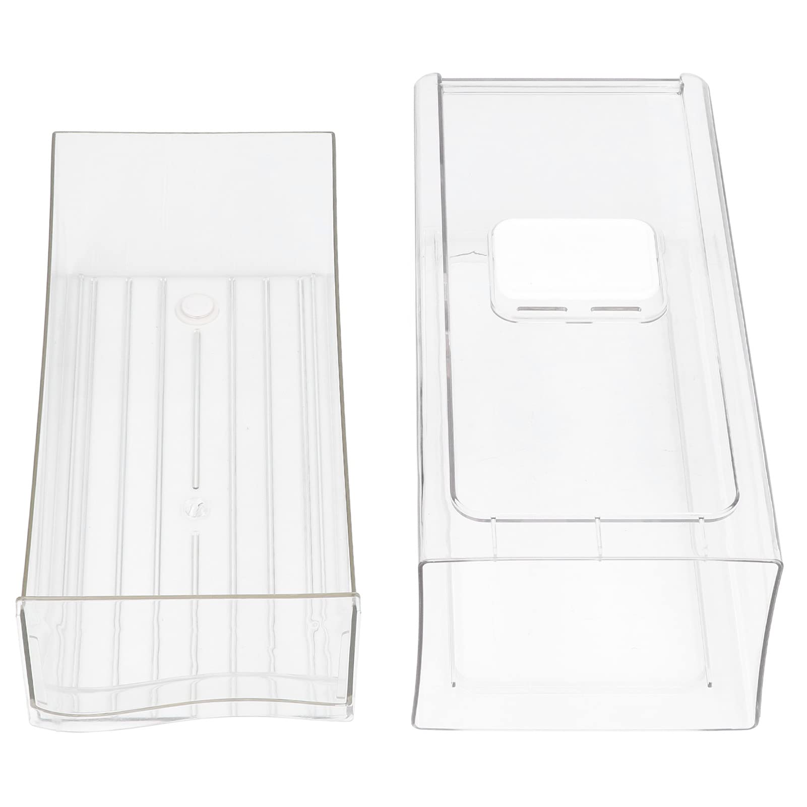 Fridge Drawers, Refrigerator Organizer Bins with Pull-Out Drawer, Stackable Refrigerator Drawers Set for Save Vertical Space, Clear Fridge Drawer for Storage Clear for Food, Drinks, Vegetable(S)