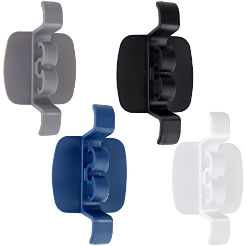 4PCS Cord Organizer for Appliances Kitchen Appliance Cord Organizer LVYOUIF Heat Resistance Cord Wrapper Upgraded Cord Keeper Large Adhesive Cord Wrap Holder Black+White+Grey+Blue 4 Colors