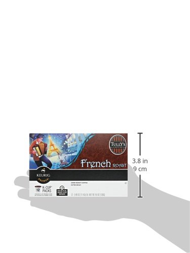 Tully's Coffee French Roast Keurig Single-Serve K-Cup Pods, Extra Bold Dark, 12 Count (Pack of 2)