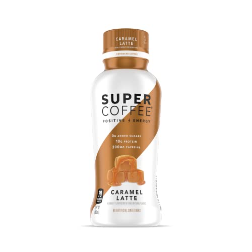 KITU SUPER COFFEE, Iced Keto Coffee (0g Added Sugar, 10g Protein, 70 Calories) [Caramel] 12 Fl Oz, 12 Pack | Iced Coffee, Protein Coffee, Coffee Drinks, Smart Coffee - SoyFree GlutenFree