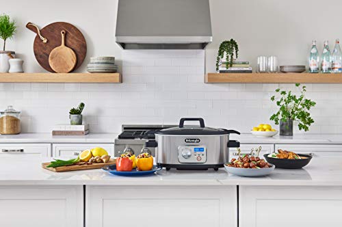 De'Longhi Livenza Programmable Slow Cooker with Stovetop-Safe Pot