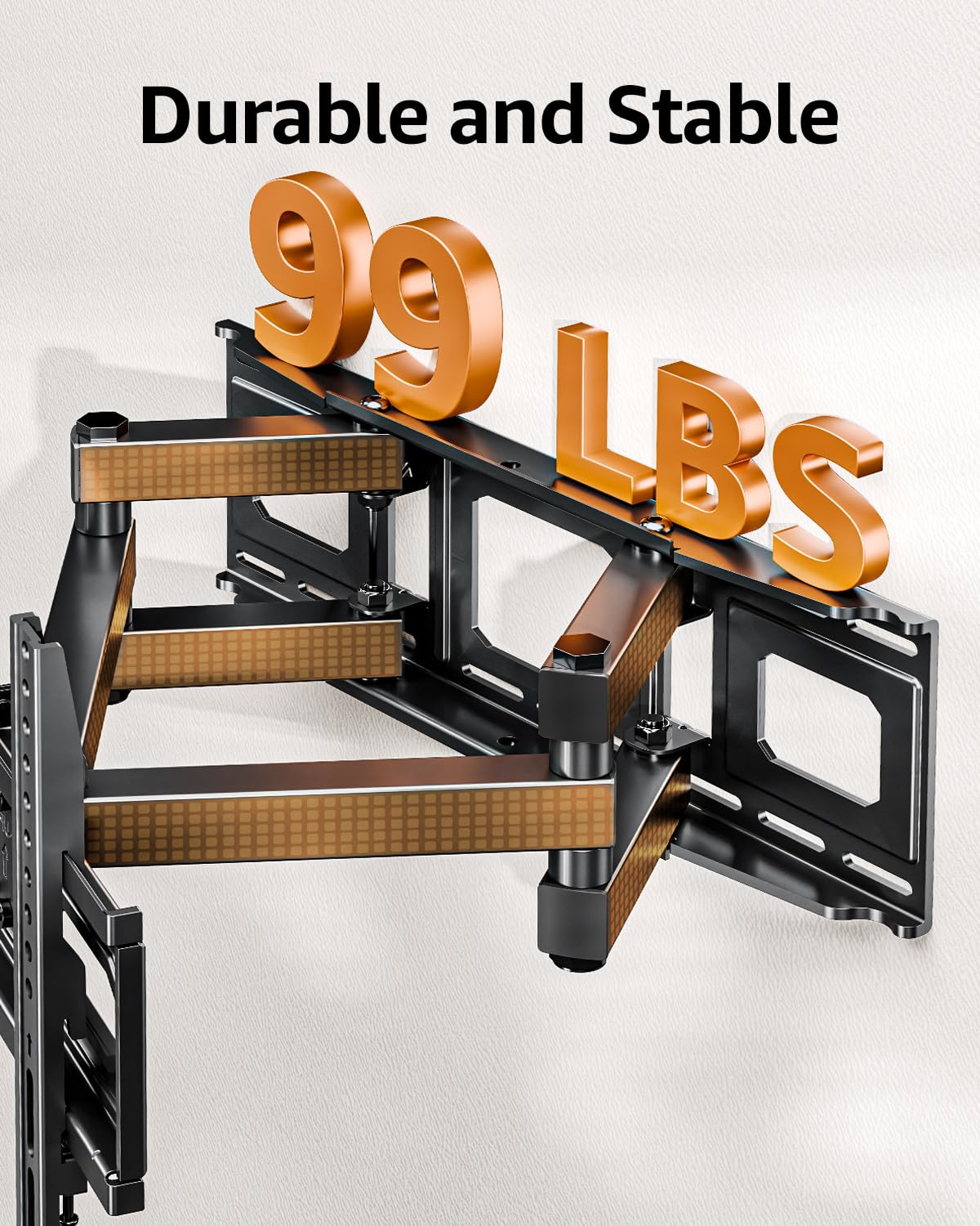 ELIVED Full Motion TV Mount TV Wall Mount Swivel and Tilt for Most 26-55 Inch TVs, Wall Mount TV Bracket with Dual Articulating Arms, Max VESA 400x400, 88 lbs. Loading, 16" Studs