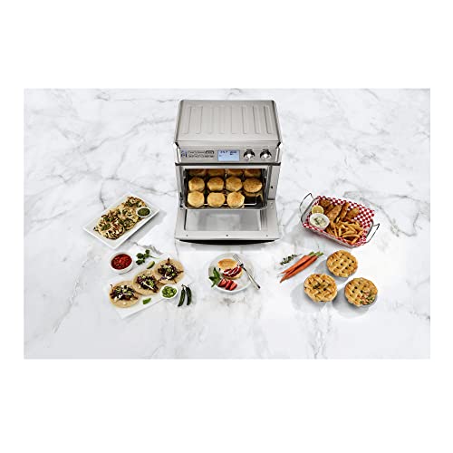 Cuisinart TOA-95 Large Digital Airfryer Toaster Oven Bundle with Metallic 4-Piece Non-Stick Toaster Oven Bakeware Set (2 Items)
