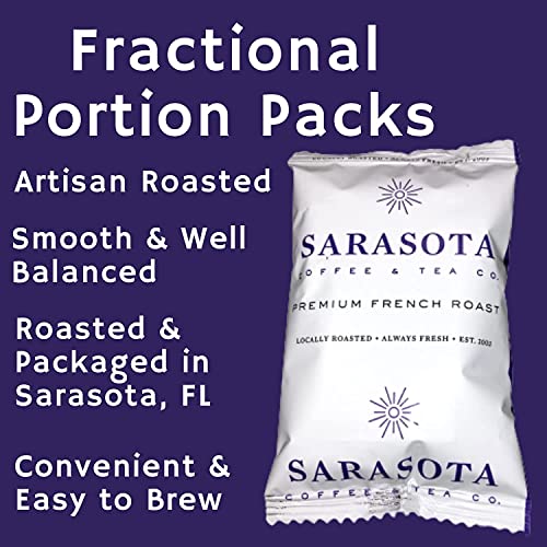 Sarasota Coffee & Tea Co. Signature Dark European 2.5 oz Coffee Packets, Gourmet Colombian Bulk Coffee, Office Coffee, 12 Cup Coffee Packs, Medium Roast, Single Pot Bags For Drip Coffee Makers, 36 Count