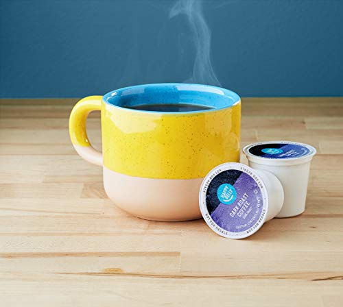 Amazon Brand - Happy Belly Dark Roast Coffee Pods, Compatible with Keurig 2.0 K-Cup Brewers