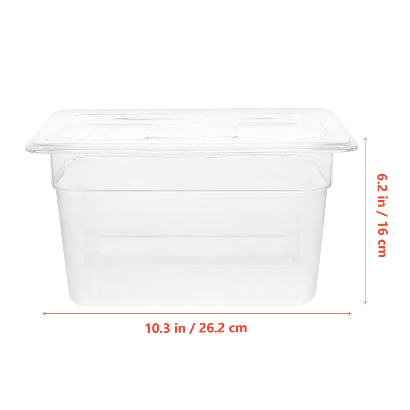 Kichvoe 1 Set plastic freezer organizer vegetable tray with lid food storage containers food prep storage containers freezer containers plastic storage containers bread with cover bacon