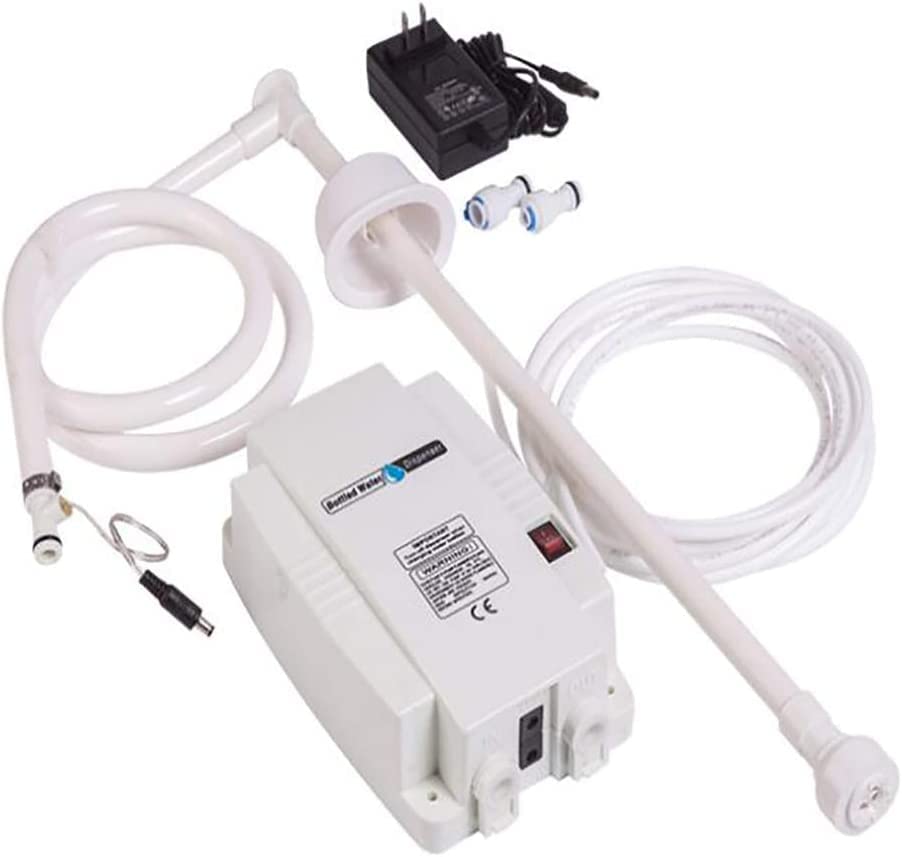 TDRSUPER Bottled Water Dispenser Pump System with Single Inlet, 110V 60PSI Drinking Water Electric Water Pump,Compatible with Coffee/Tea Maker, Water Dispenser,Ice Maker,Refrigerator