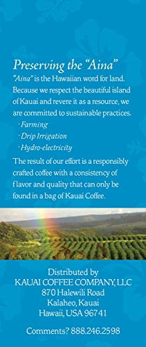 Kauai Hawaiian Ground Coffee, Coconut Caramel Crunch Flavor (10 Ounces) - 10% Hawaiian Coffee from Hawaii's Largest Coffee Grower - Bold, Rich Blend