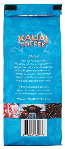 Kauai Hawaiian Ground Coffee, Coconut Caramel Crunch Flavor (10 Ounces) - 10% Hawaiian Coffee from Hawaii's Largest Coffee Grower - Bold, Rich Blend