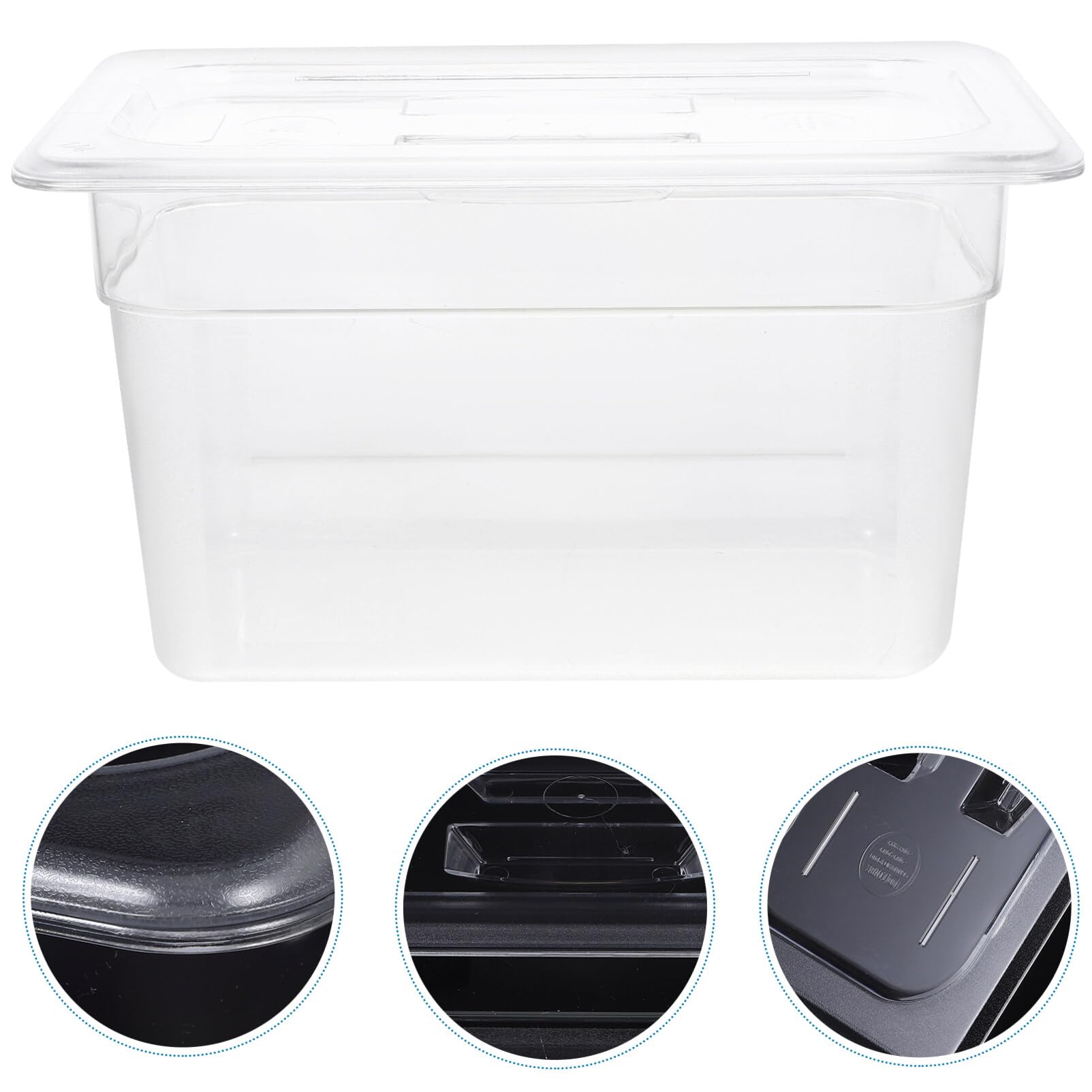 Kichvoe 1 Set plastic freezer organizer vegetable tray with lid food storage containers food prep storage containers freezer containers plastic storage containers bread with cover bacon