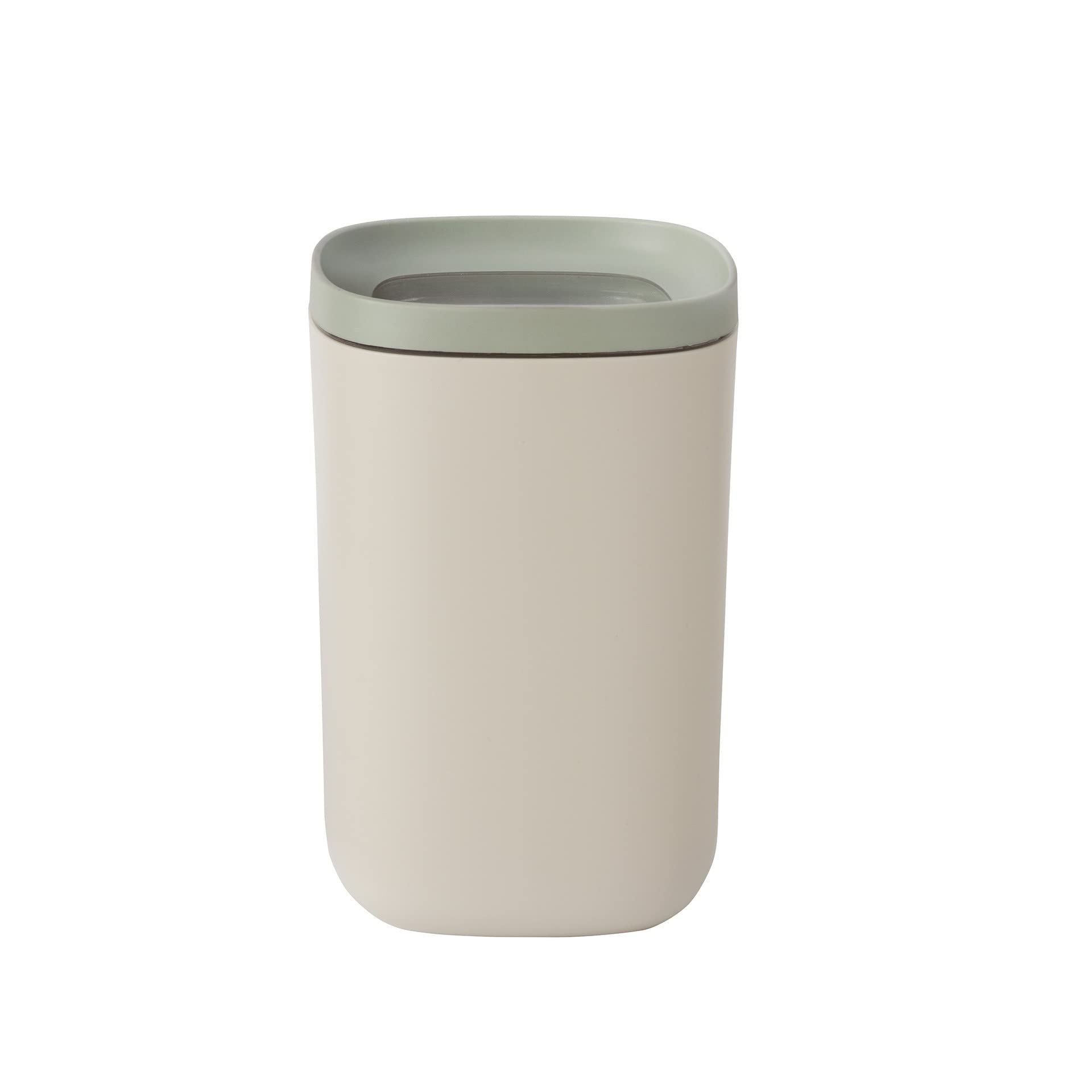 Berghoff Balance 2Pc Large Food Containers 4.3" x 4.3" x 6.7", 1.4qt., Square, Recycled Material, Large Opening, Stackable, Airtight Seal, Keep Foods Fresh