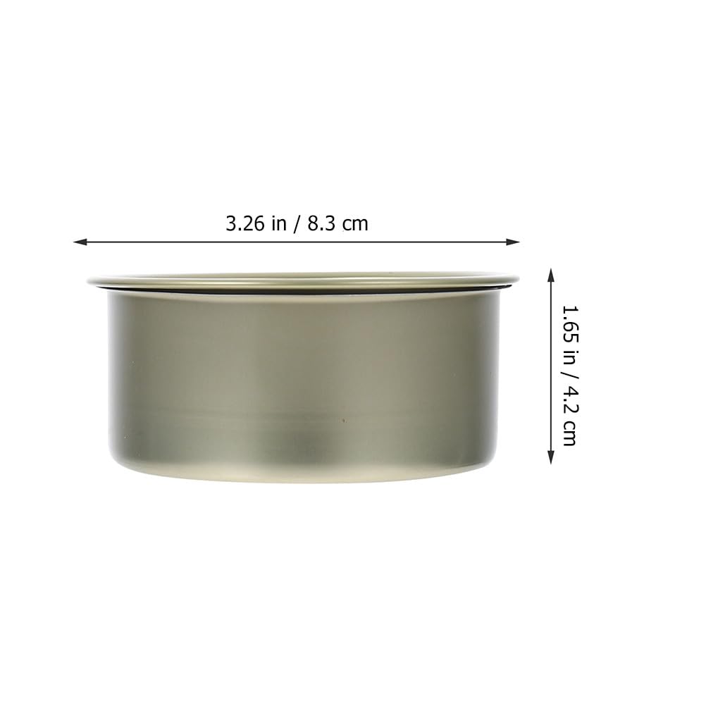 Luxshiny 12pcs Food Grade Self-Seal Tin Cans with Lids: 3.26X3.26X1.65 Inch Round Tinplate Containers for Cat Food Candies Lotions Balms Herbs, Empty Refillable Metal Jars for Storage