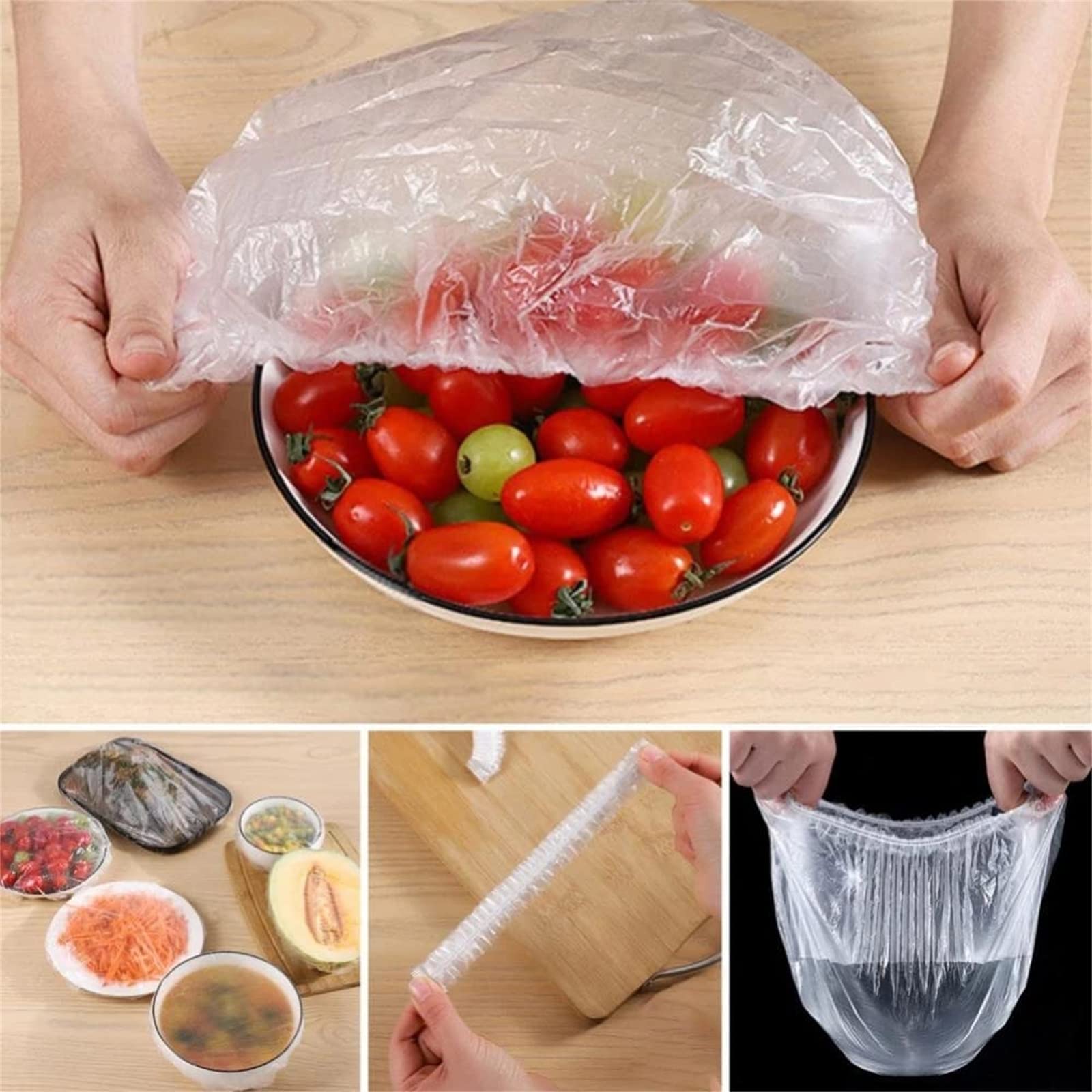Plastic Wrap Storage Box with 200pcs Fresh Keeping Bags, 2023 New Fresh Keeping Bag Storage Box, Kitchen Wall Mounted Wrap Bag Organizers and Storage, Plastic Food Wrap Bag Storage Organizer (GREEN)