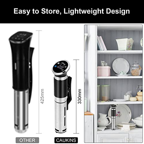 CAUKINS Sous Vide Machine Precision Cooker:Sous Vide Cooker 1100 Watts Immersion Sous Vide Low Temperature Cooker Immersion Circulator for Sous Vide