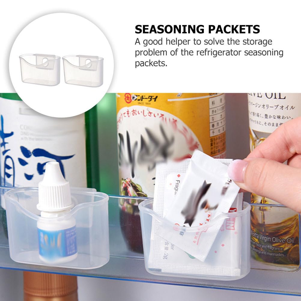 VOSAREA 4pcs Box Storage Box Refrigerator Hanging Rack Refrigerator Drawers Can Organizer for Refrigerator Fridge Drawer Organizer Fridge Storage Shelf Mini Fridge Food Box Small Pp Office