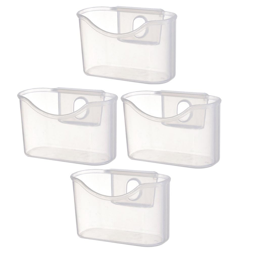 VOSAREA 4pcs Box Storage Box Refrigerator Hanging Rack Refrigerator Drawers Can Organizer for Refrigerator Fridge Drawer Organizer Fridge Storage Shelf Mini Fridge Food Box Small Pp Office