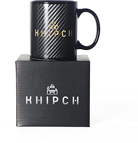 Coffee and Tea Mug Color Changing Ceramic Carbon Fiber 11 oz Manly Mug Heat Reactive Finish Carbon Fiber Design For Coffee Tea and Cold Drinks Unique Premium Color Changing Ceramic Coffee Mug