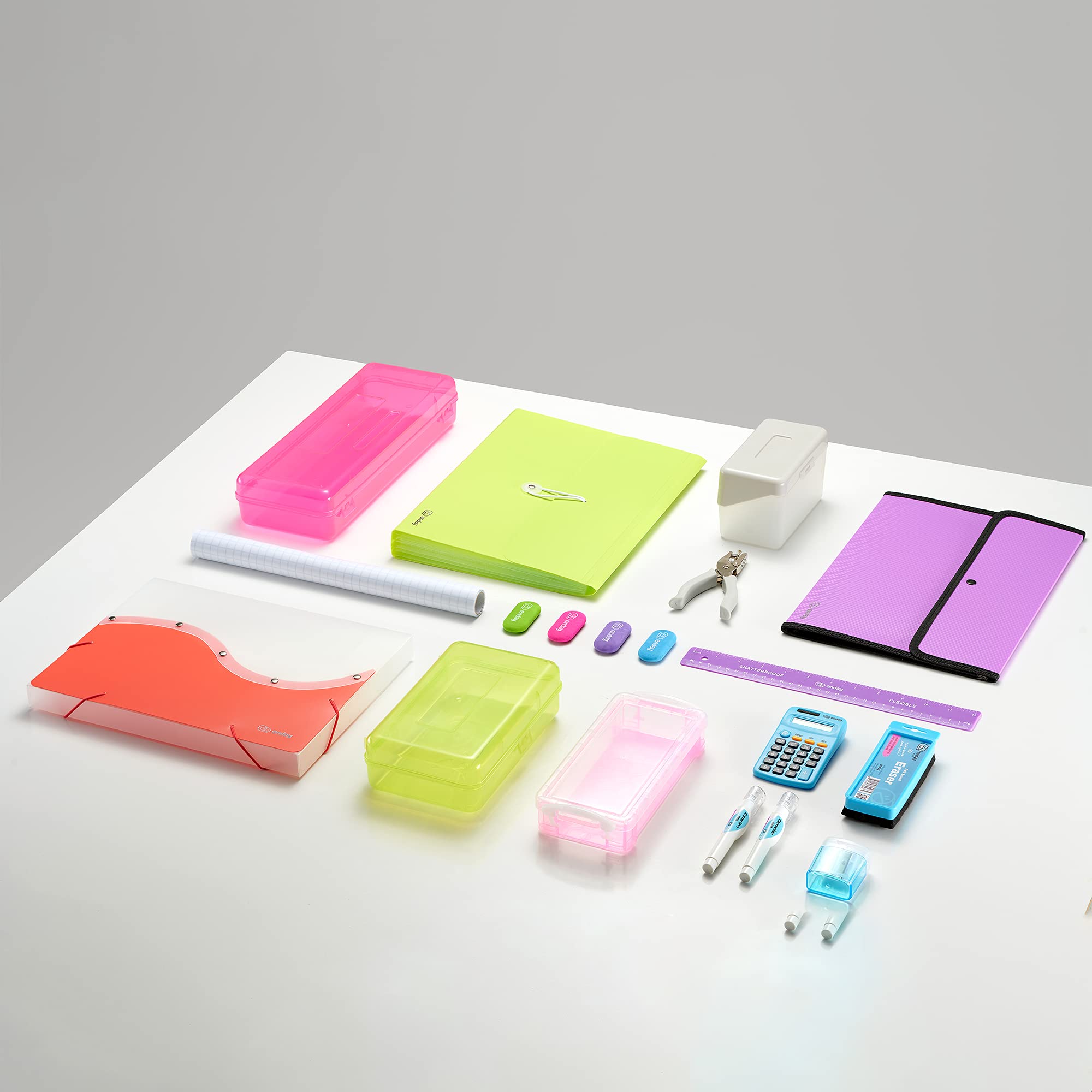 Accordion File Organizer 24 Pocket Expanding File & Cover Folder with Labels, Plastic Portable Desktop Letter A4 Paper Document Receipt Bill Storage, Filing Folder Organizer β by Enday