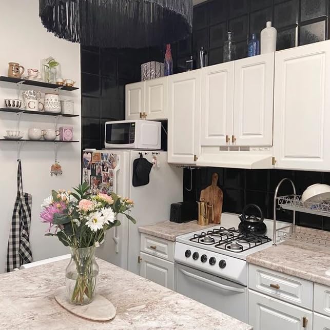 ROSEROSA Peel and Stick PVC Marble Self-Adhesive Wallpaper Covering Counter Top Shelf Liner Matte Oman (PMS4138 : 2.00 Feet X 6.56 Feet)