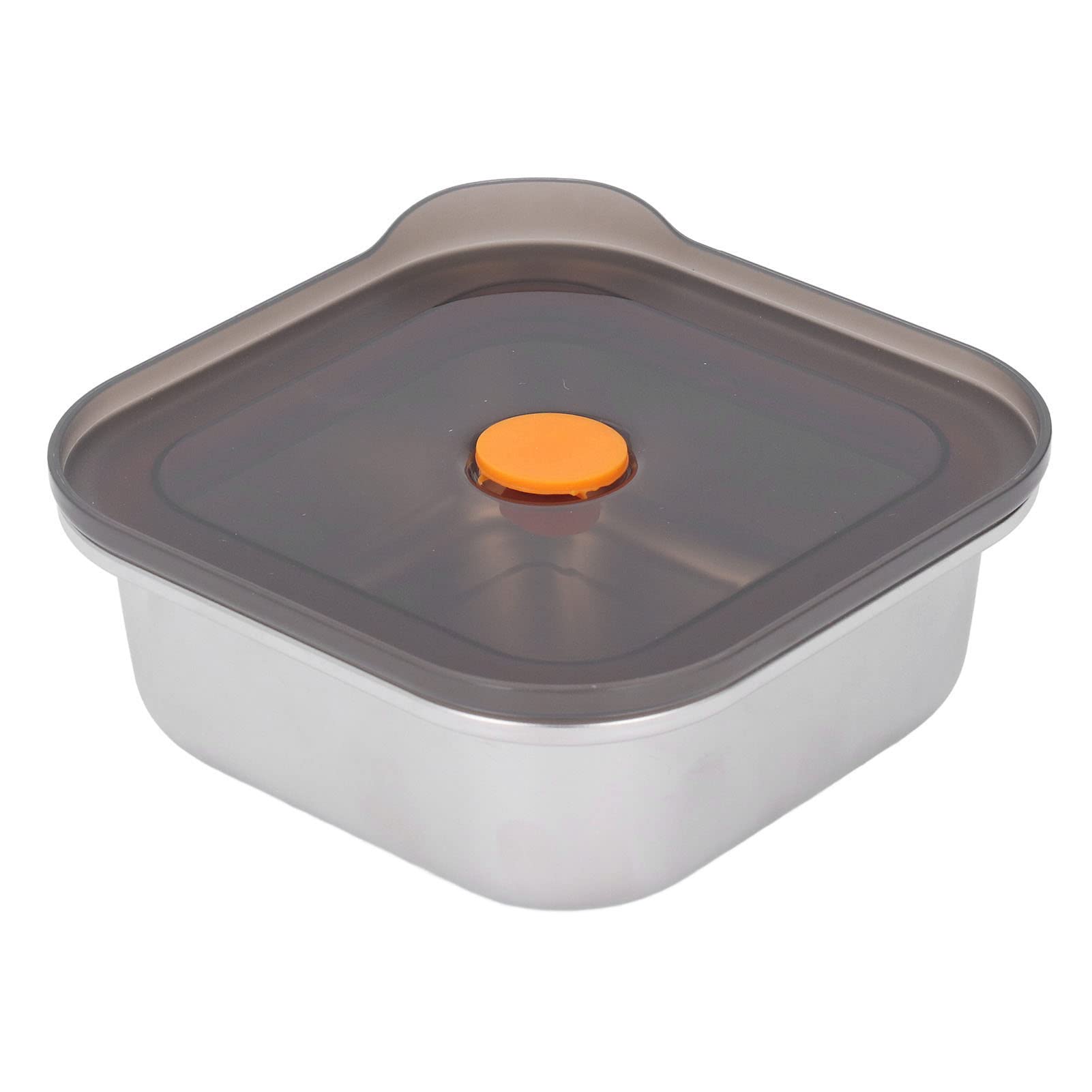 Metal Food Container, Stainless Steel Food Storage Container Leak Proof Sinking Lid for Restaurant (500ml)